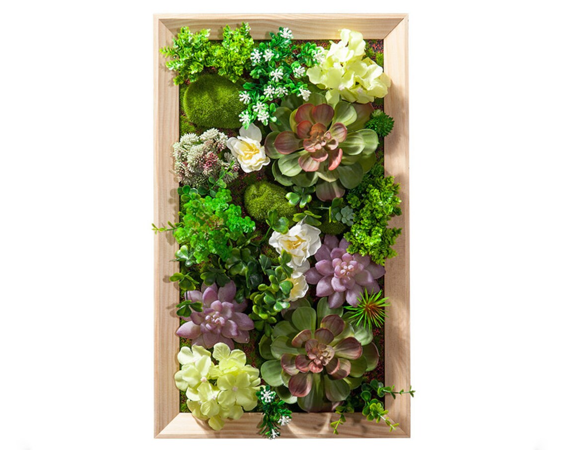 Artificial Plant Succulent Wall Art Succulent Wall Art | Etsy