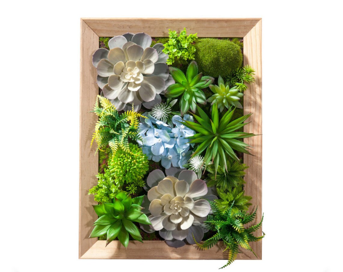 Artificial Plant Succulent Wall Art Succulent Wall Art | Etsy
