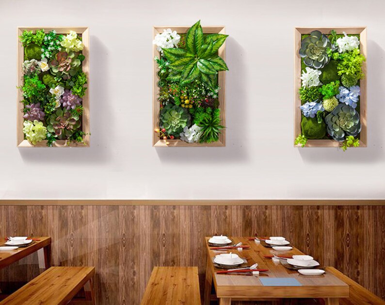 Artificial Plant Succulent Wall Art Succulent Wall Art | Etsy