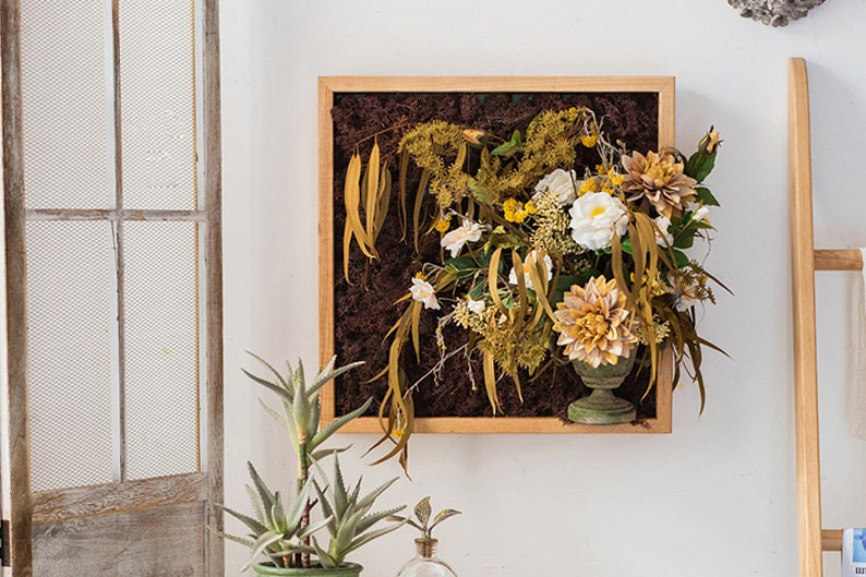 Simulation Plant Wall Painting Plant Wall Hanging Framed | Etsy