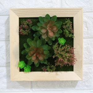 Artificial Plant Succulent Wall Art Succulent Wall Art - Etsy