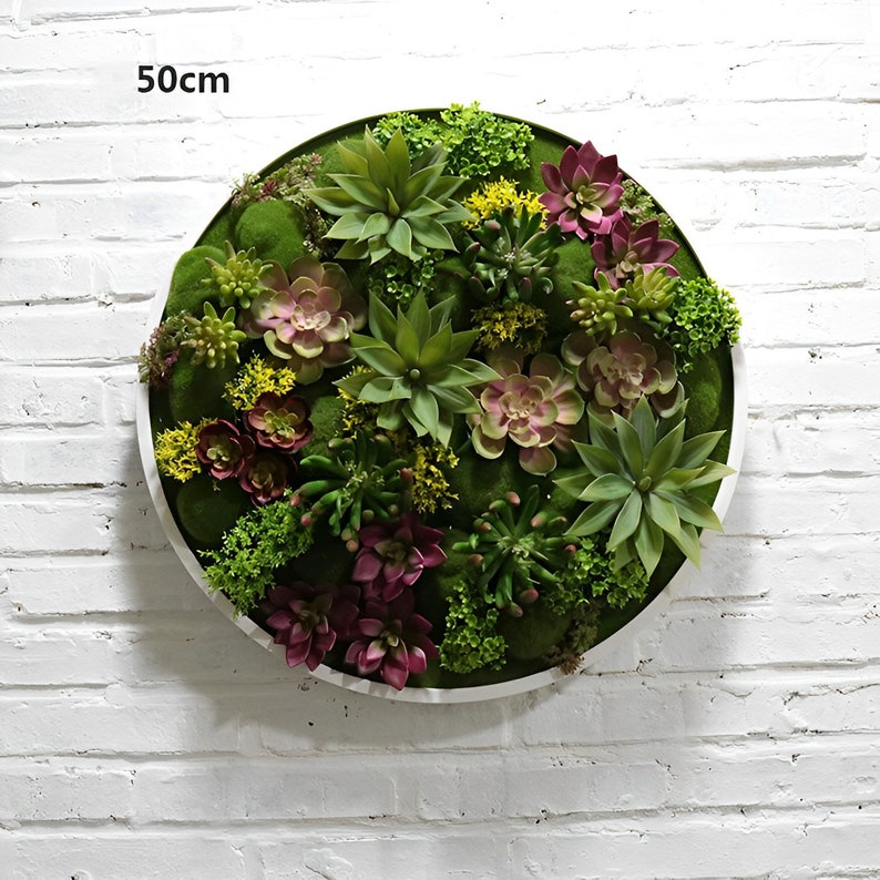 Artificial Plant Succulent Wall Art Plant Wall Wall - Etsy