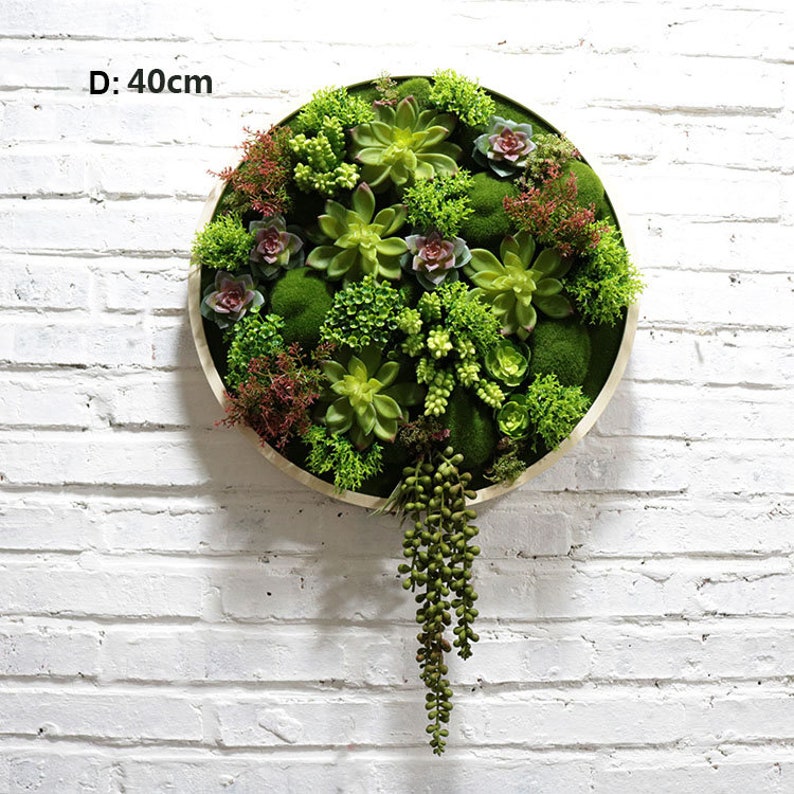 Artificial Plant Succulent Wall Art Plant Wall Wall - Etsy