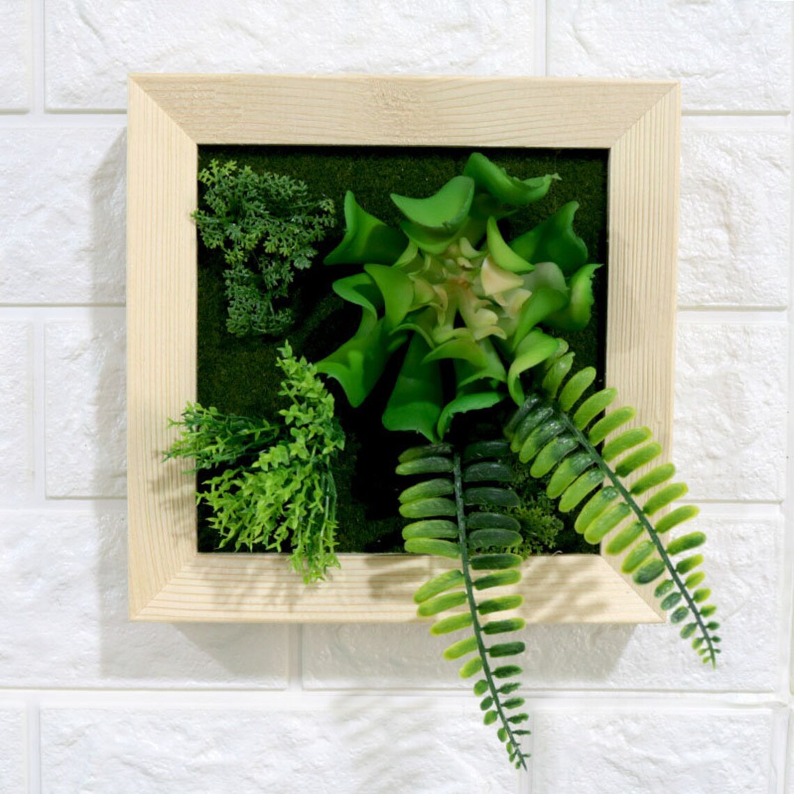 Artificial Plant Succulent Wall Art Succulent Wall Art - Etsy