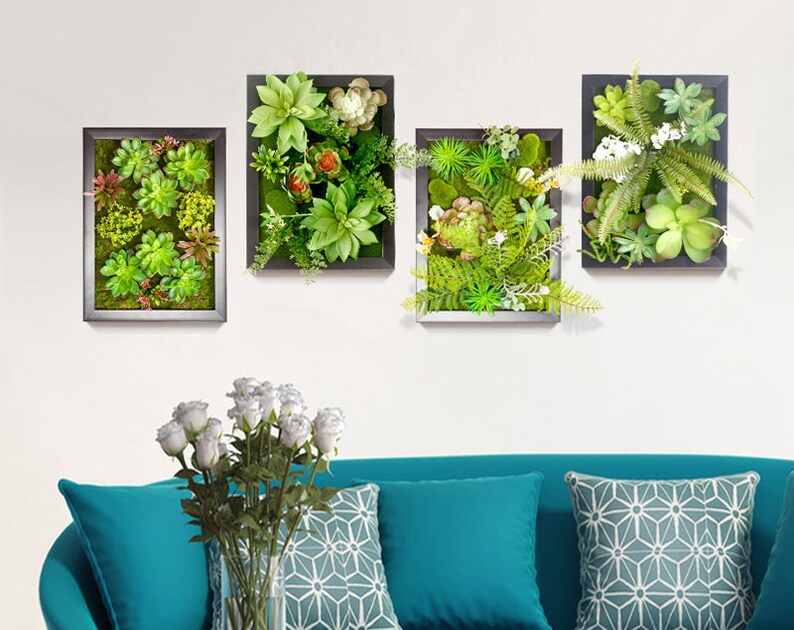 Artificial Plant Succulent Wall Art Succulent Wall Art - Etsy