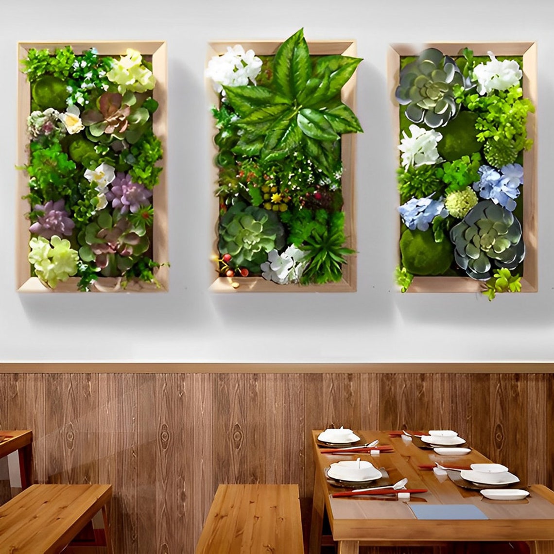 Artificial Plant Succulent Wall Art Succulent Wall Art - Etsy