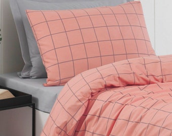 Pink Plaid Bedding - Etsy