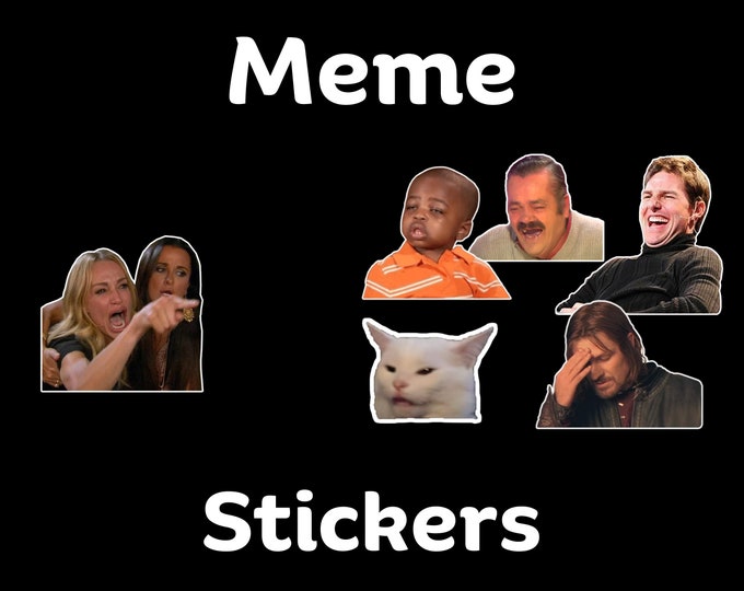 Meme Bundle 185 Hilarious Printable Stickers Laptop Stickers Phone Case ...