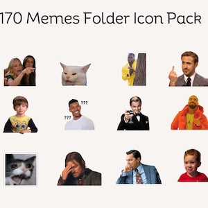 170 Meme Folder Icon Pack for Windows and Mac Icons Notion - Etsy UK