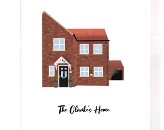 Custom House Print - Etsy UK