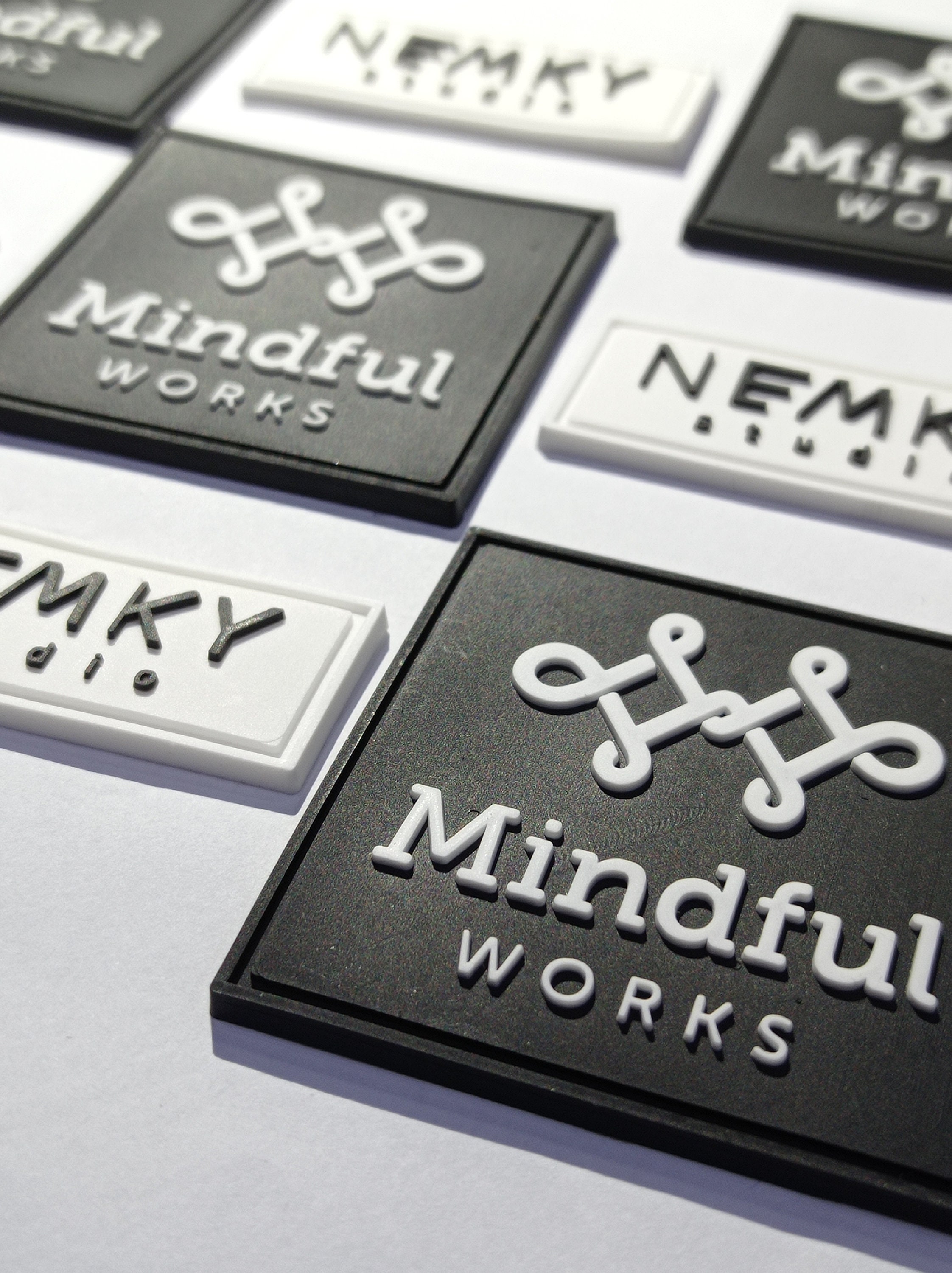 Custom Vinyl Badges.silicon Label.rubber Badges.sew on - Etsy UK