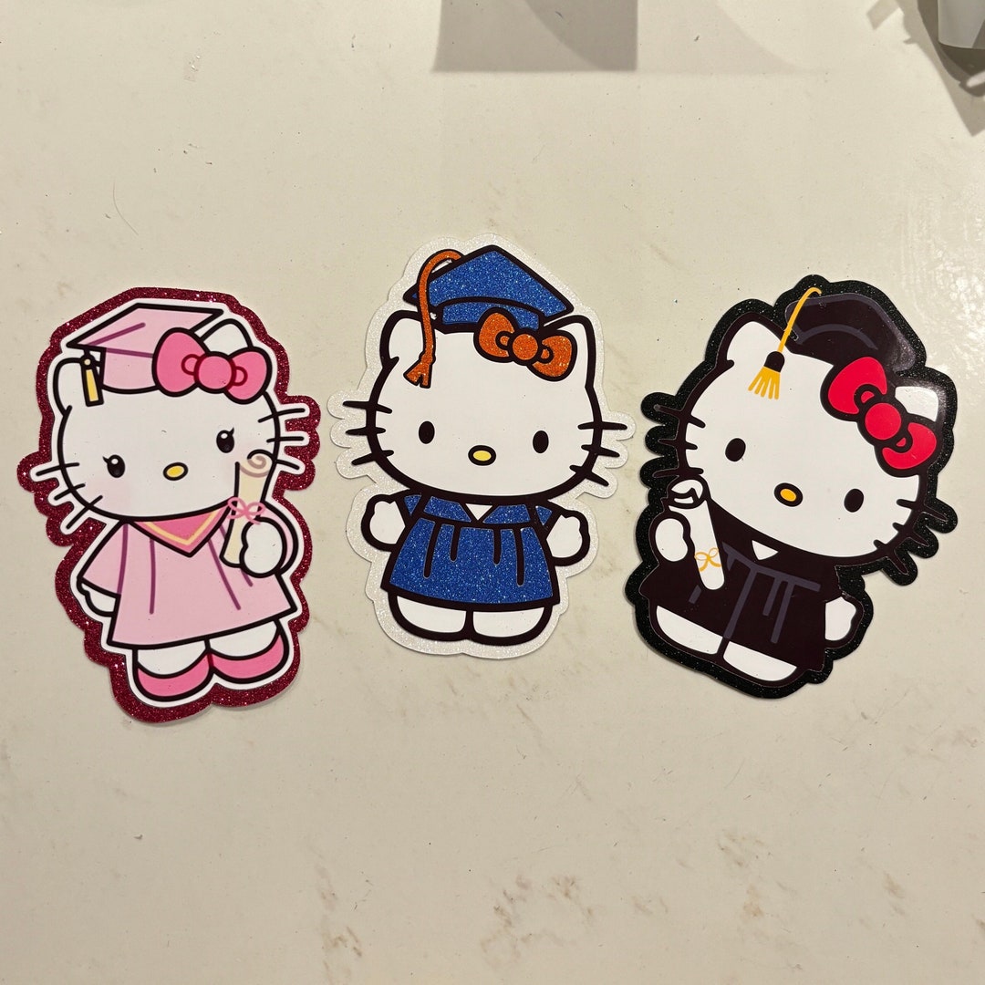 Graduation Kitty Topper , Grad Themed Flower Toppers , HK Graduate ...