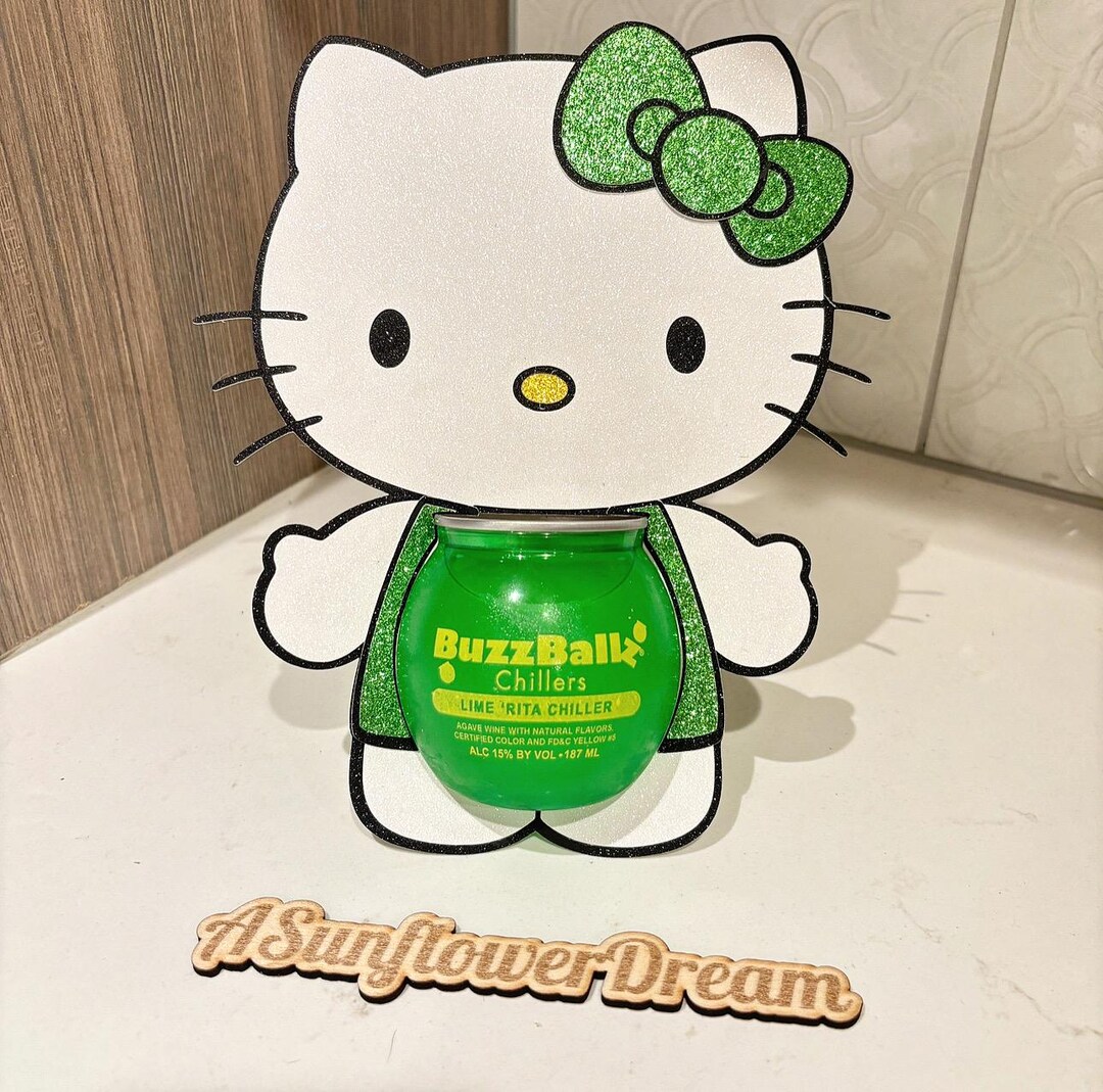 Kitty Buzzball Holder , HK Themed Flower Toppers , HK Toppers, HK Ramo ...