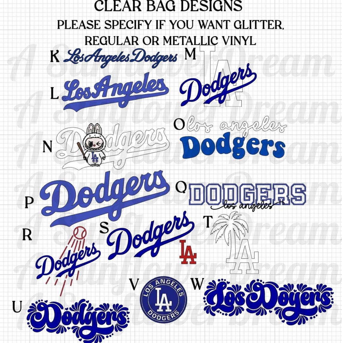 Customized Clear Dodger Bag, Clear Stadium Approved Bag, Clear ...