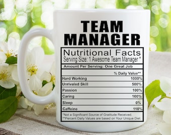 Team Manager Gift | Etsy