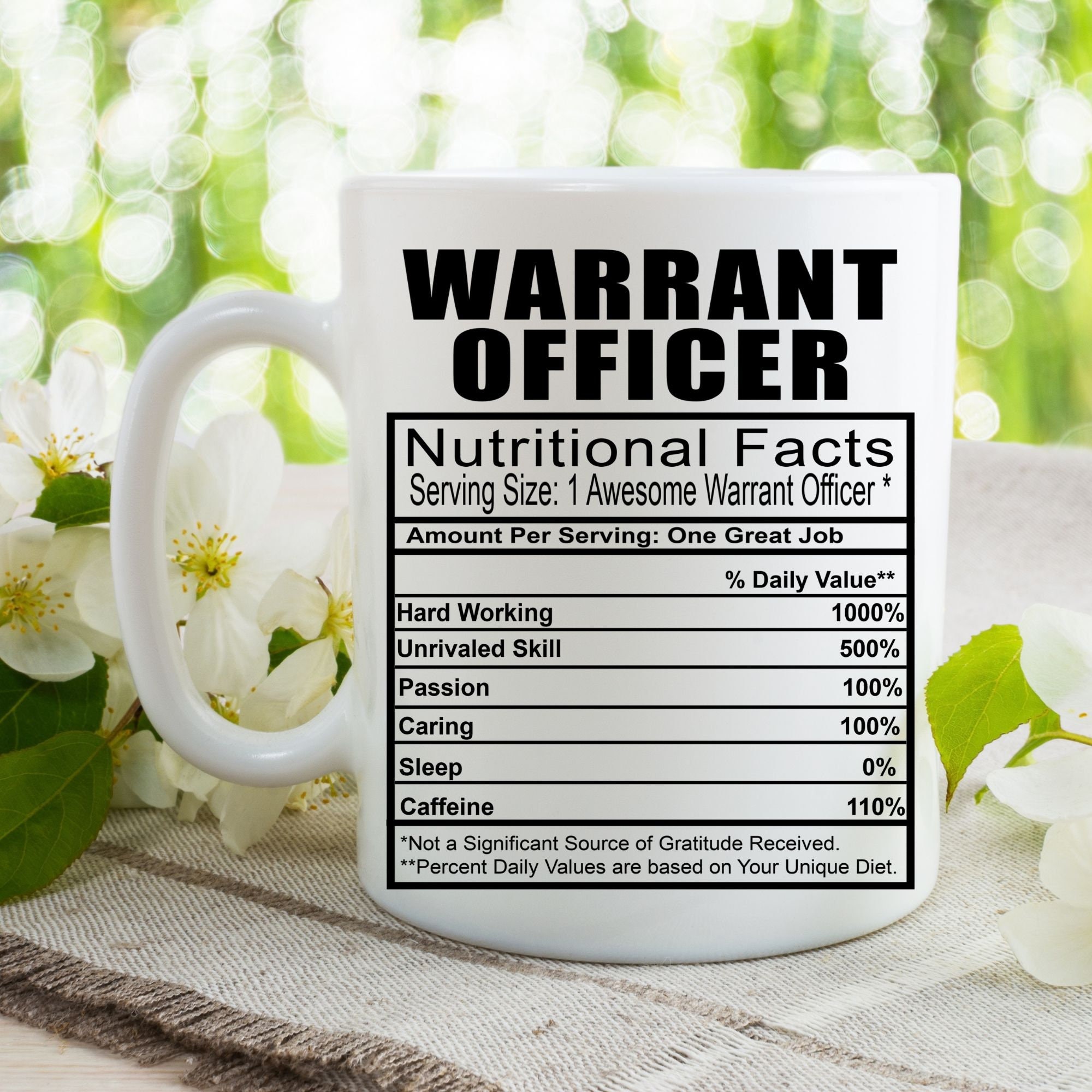 Warrant Officer Coffee Tea Mug L Gift Mug for Men and Women L A ...