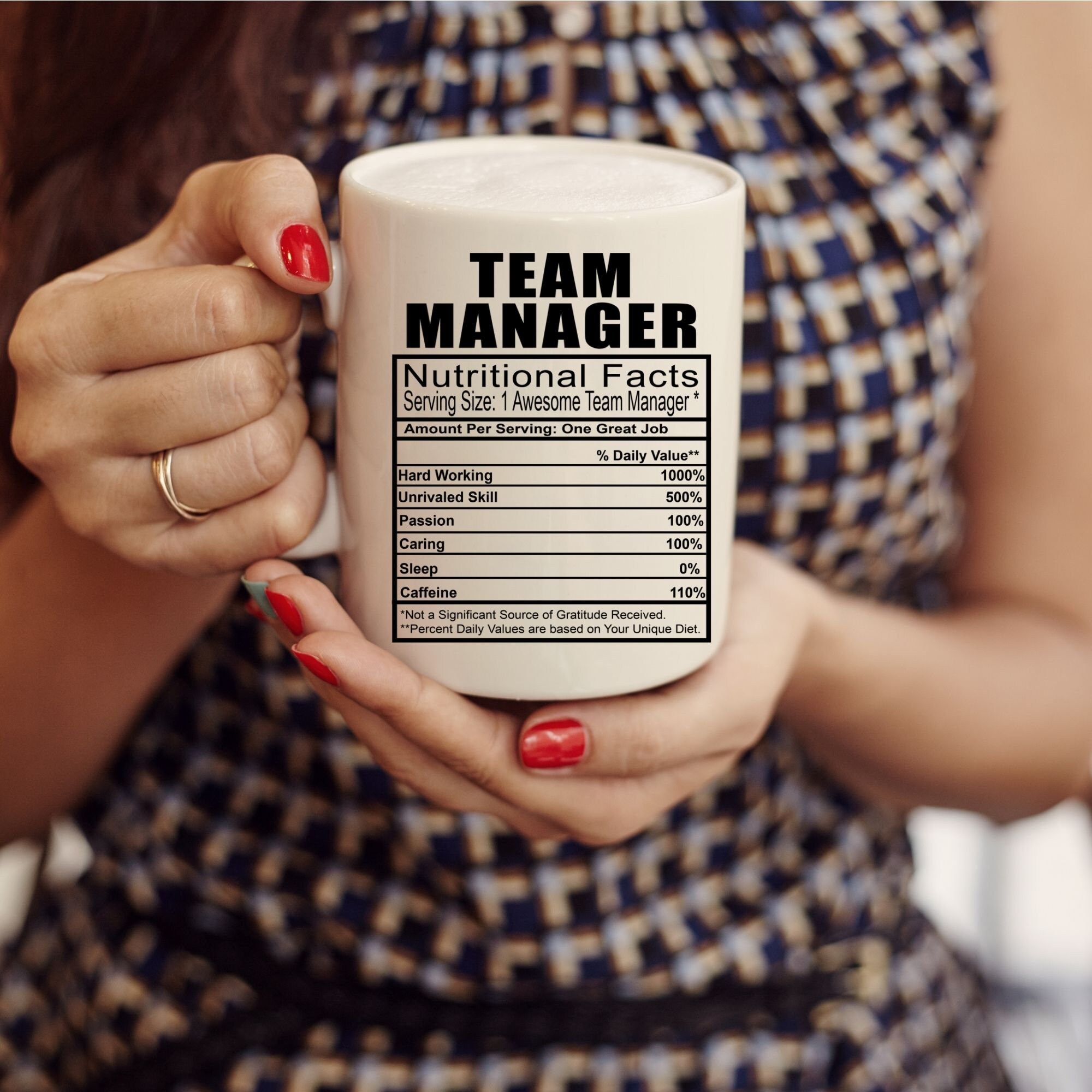 Team Manager Coffee Tea Mug l Taza de regalo para hombres y mujeres l ...