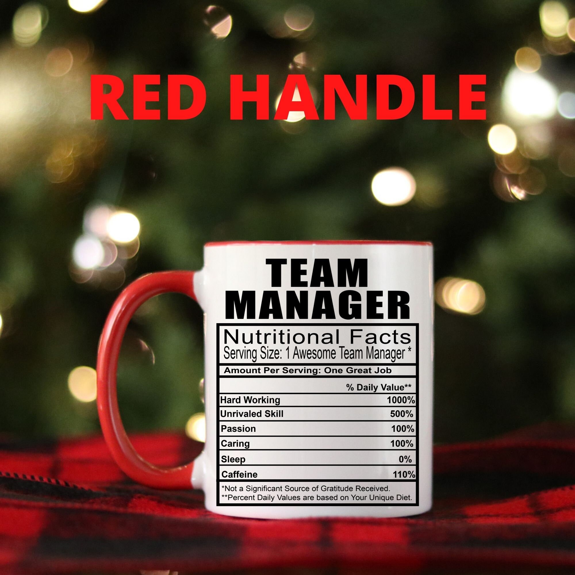 Team Manager Coffee Tea Mug l Taza de regalo para hombres y mujeres l ...