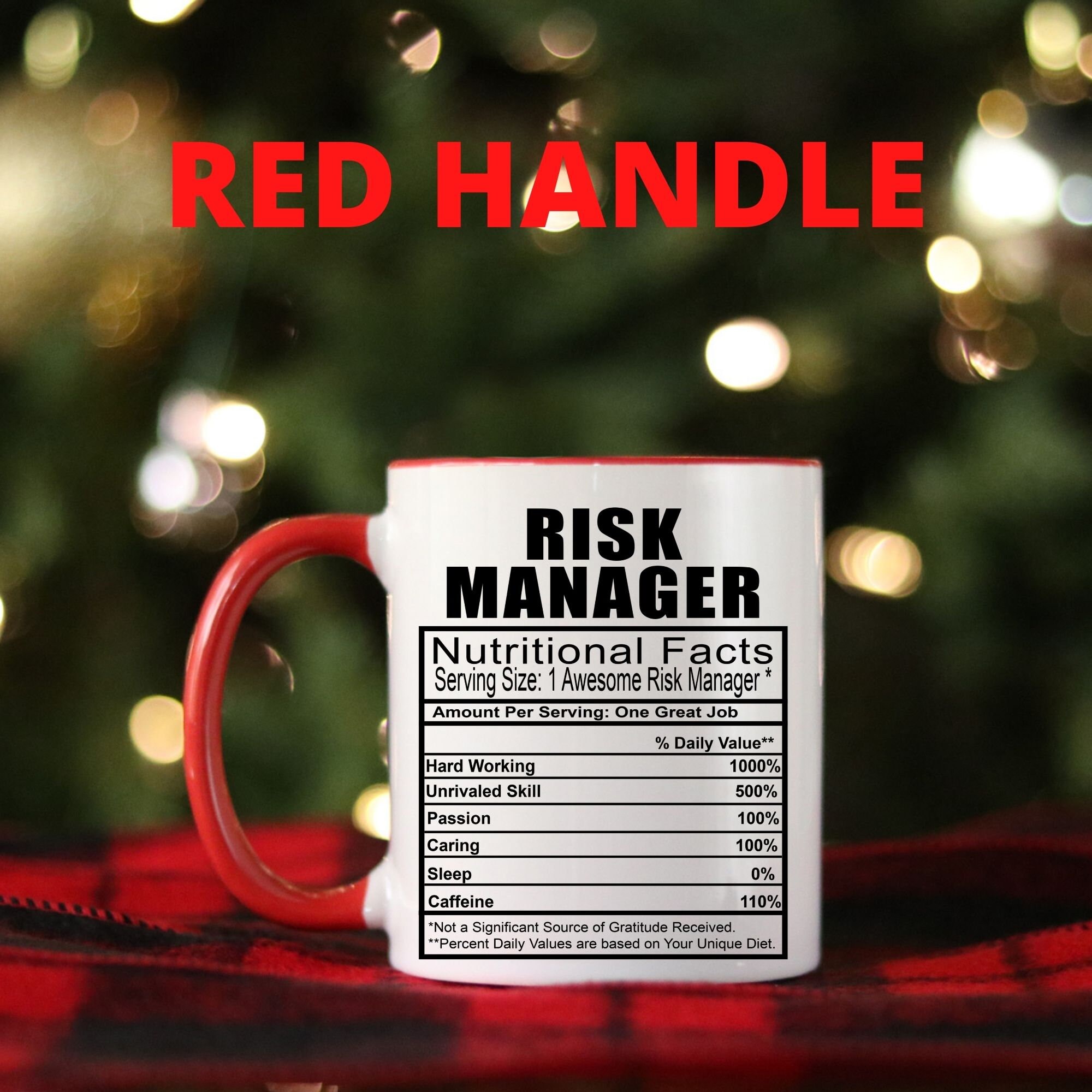 Risk Manager Coffee Tea Mug L Gift Mug for Men and Women L A ...