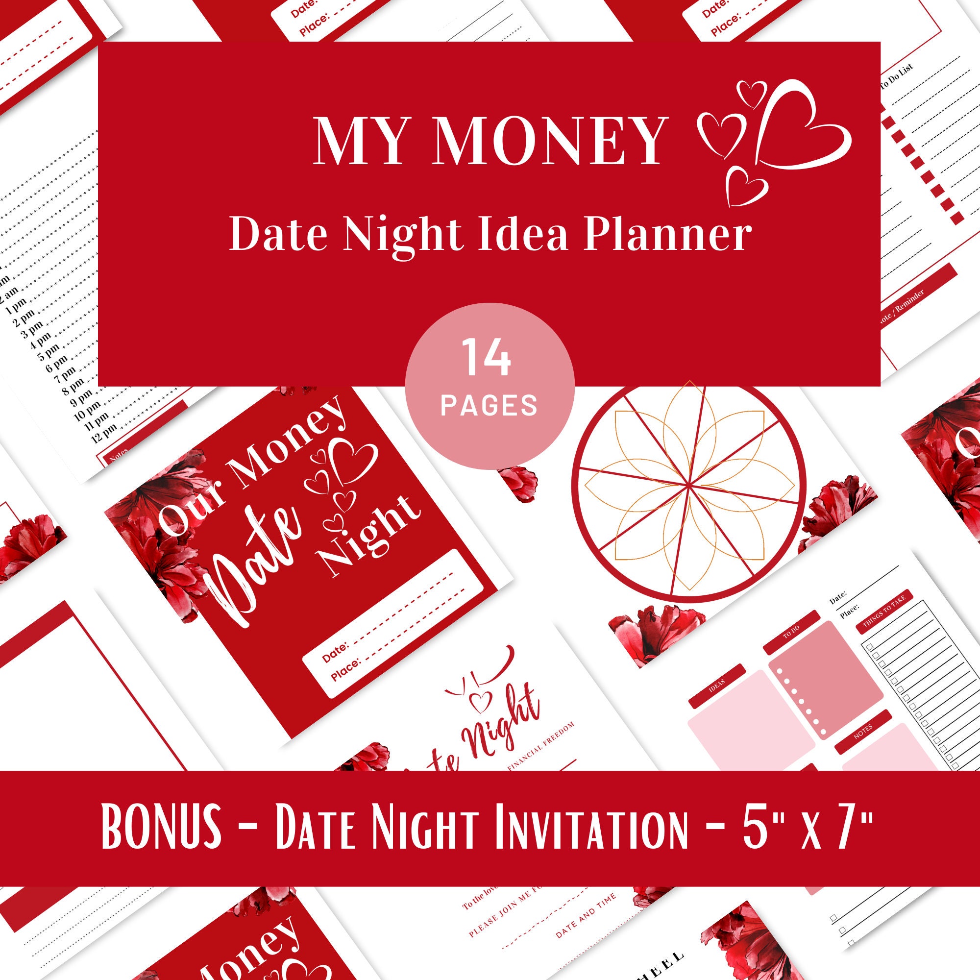 Money Date Night Planner, Date Night Ideas, Date Night Printable, Date ...