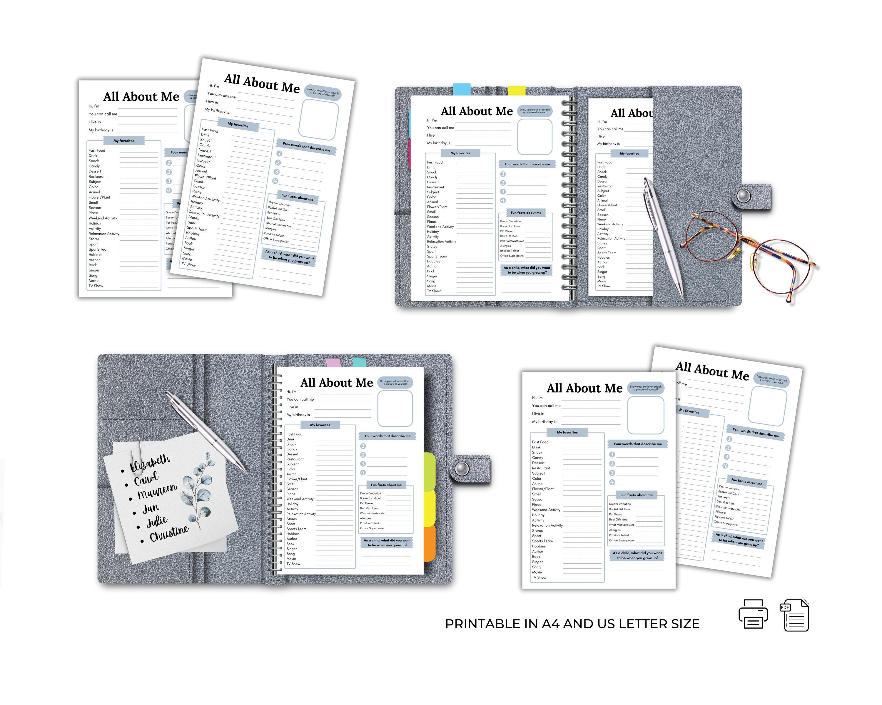 Getting to Know You Team Building Game, All About Me, Get to Know Me ...
