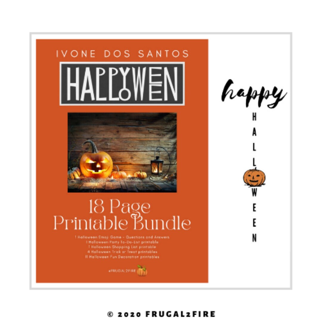 Halloween Printable Bundle - Etsy