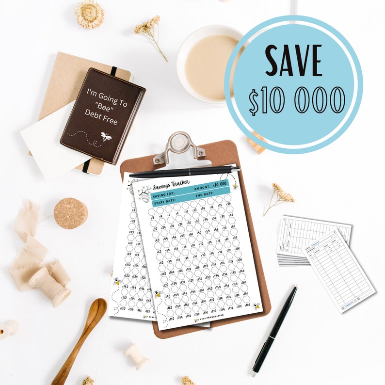 10k 100 Envelope Challenge Printable, Crush Your Savings Goals, Money ...