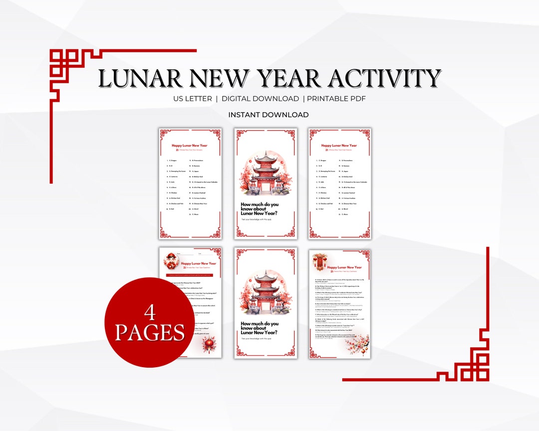 Happy Lunar New Year 2024 Trivia Game | Year of the Dragon Family ...