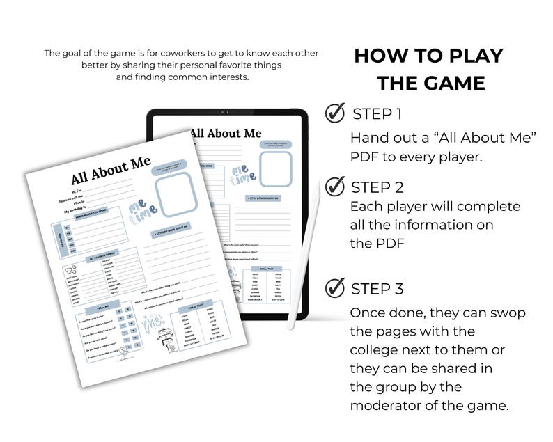 Getting to Know You Ice Breaker Questionnaire, Team Building Activities ...