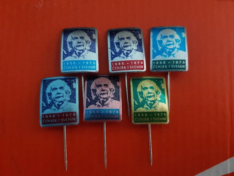 Albert Einstein Vintage Pins Science Memorabilia Einstein Jubilee ...