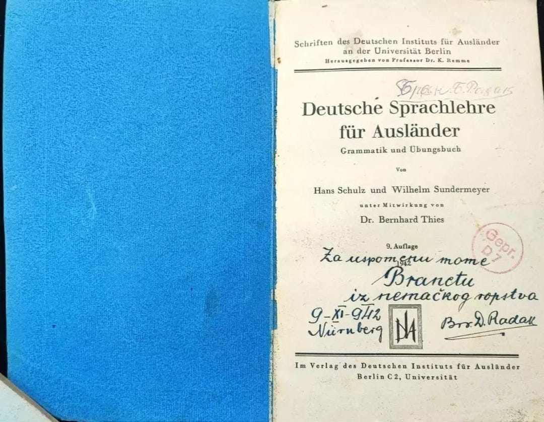 WWII 1942 Book Deutsche Sprachlehre Fur Auslander German Grammar Book ...