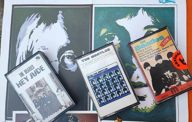 The Beatles Memorabilia Collection 1980s Poster Vintage Original ...