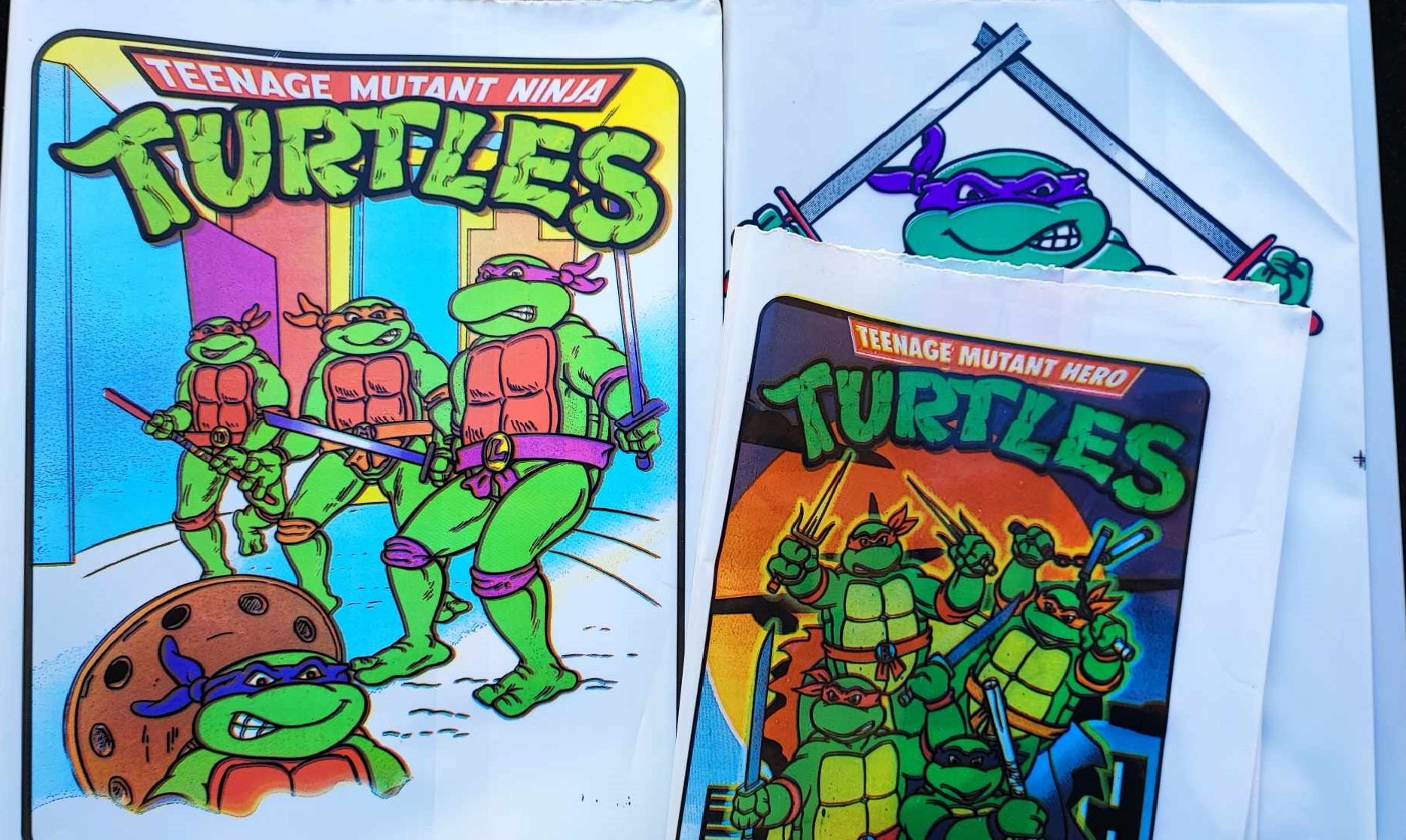 TMNT Vintage 1989 Teenage Mutant Ninja Turtles Cover School Notebook ...