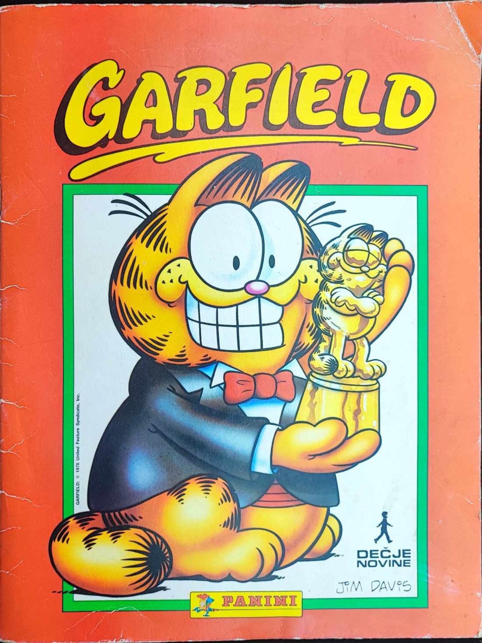 Garfield Stickers Album 1989 Panini Garfield Album Original Odie ...