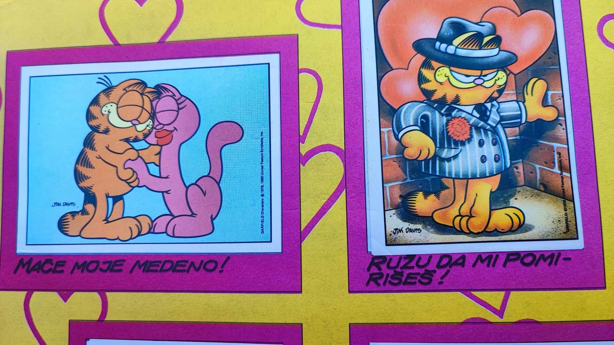 Garfield Stickers Album 1989 Panini Garfield Album Original Odie ...
