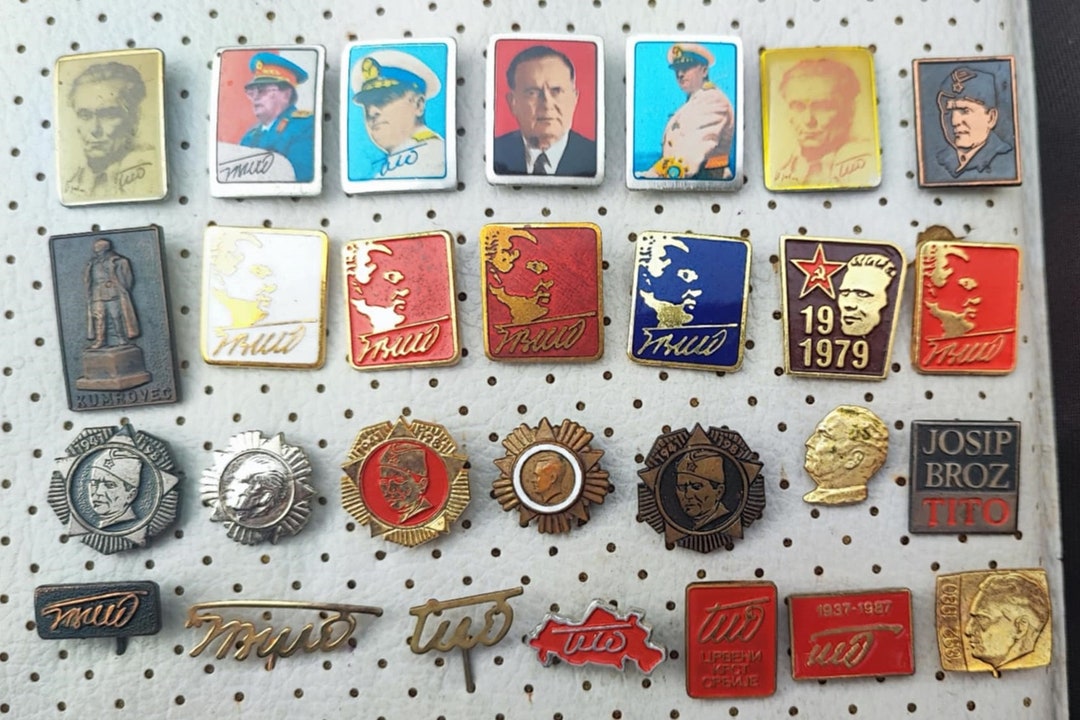 Marshal TITO Josip Broz Tito Flag Yugoslavia PINS Collection ...