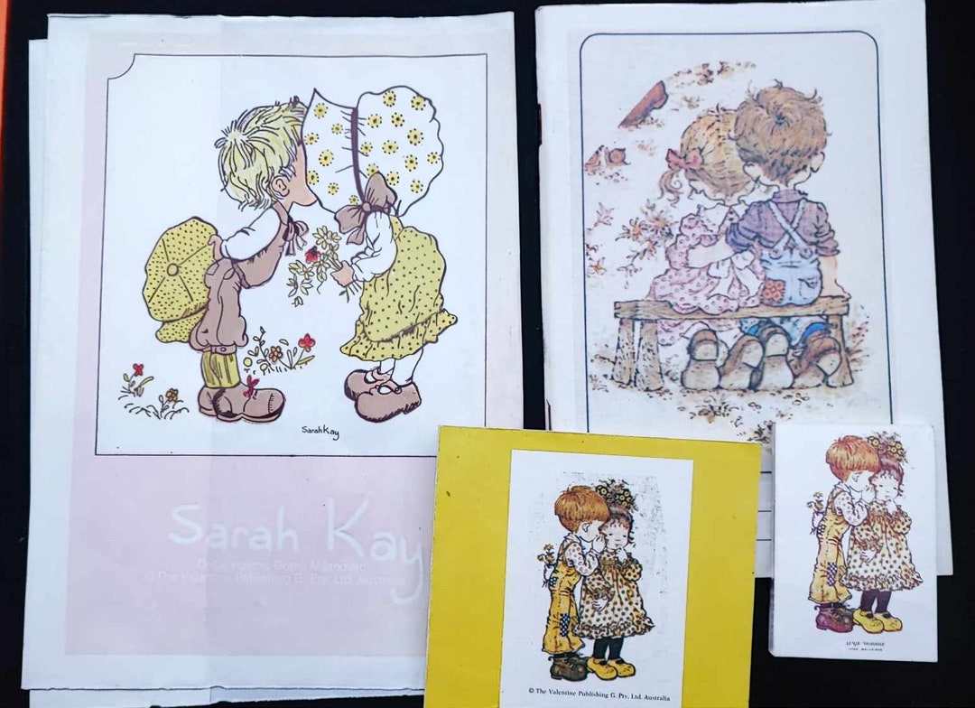 Sarah Kay Vintage School Notebook With Cover Notebook and Notes 1980s ...