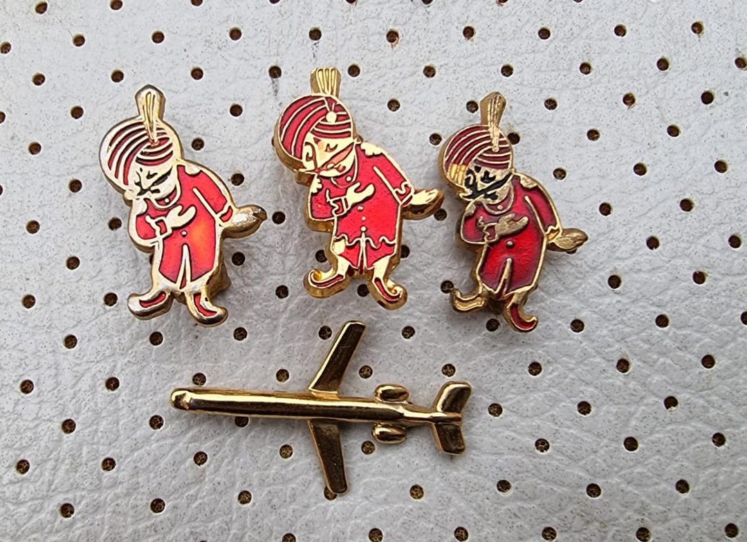 Indian National Airlines Pins Badges Maharaja Aviation Badges ...