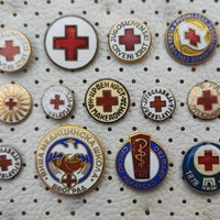 Red Cross Pins Vintage Hungary Veradasert Blood Donors Lapel Red Cross ...