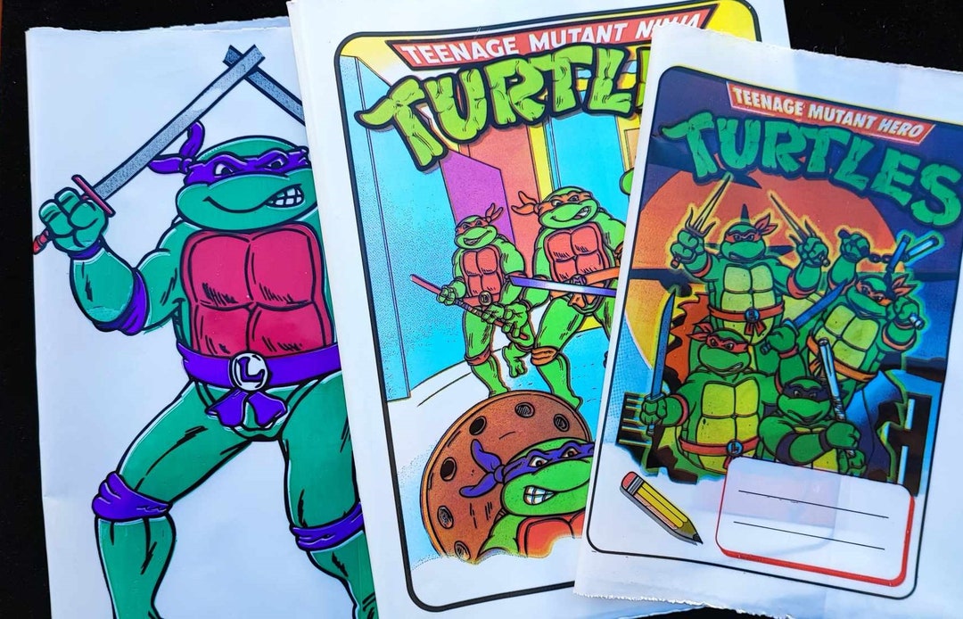 TMNT Vintage 1989 Teenage Mutant Ninja Turtles Cover School Notebook ...