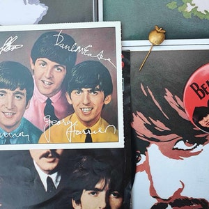 The Beatles Memorabilia Collection 1980s Poster Vintage Original ...