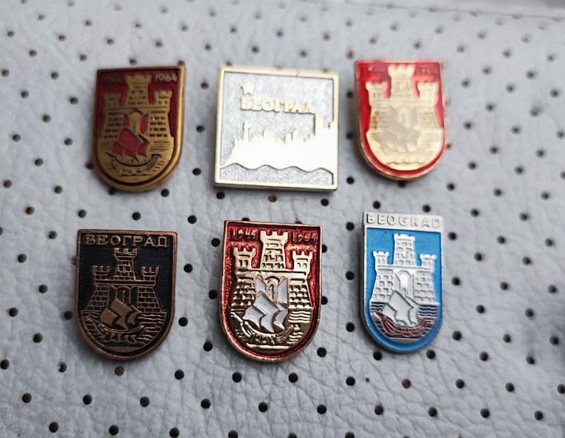 Belgrade Yugoslavia Vintage Pins 1970s Beograd Jugoslavija Znacke - Etsy