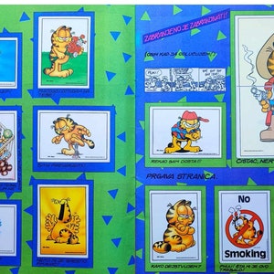 Garfield Stickers Album 1989 Panini Garfield Album Original Odie ...