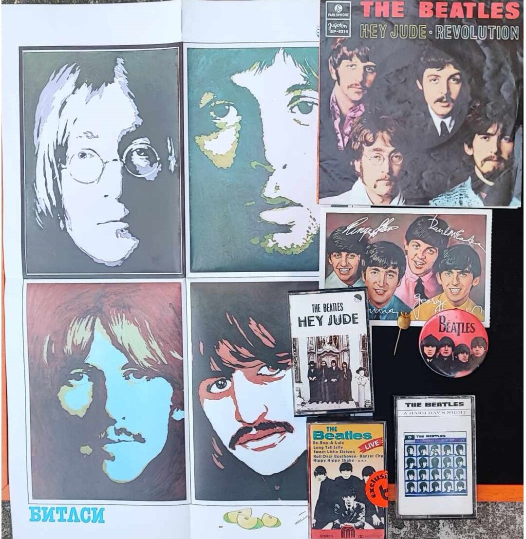 The Beatles Memorabilia Collection 1980s Poster Vintage Original ...