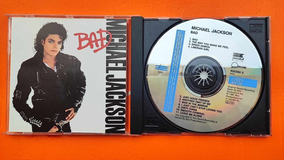 Michael Jackson Bad CD Original With Booklet MICHAEL JACKSON Bad Epic ...