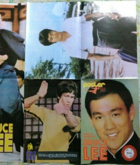 Bruce Lee Poster Collage Vintage 1979 Unique Original Bruce Lee Kung Fu ...