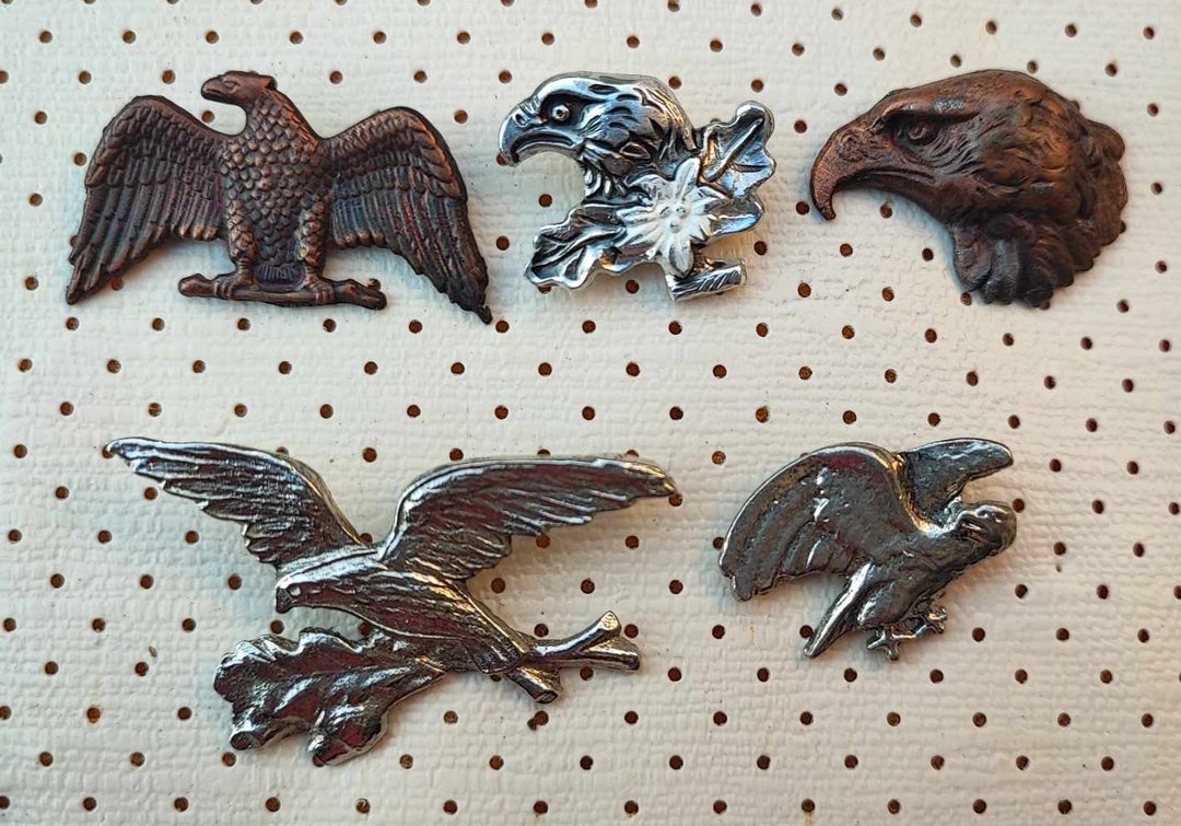 Eagle Badges Vintage Hat Lapel Pins Merits American Eagle Pins Hunter ...