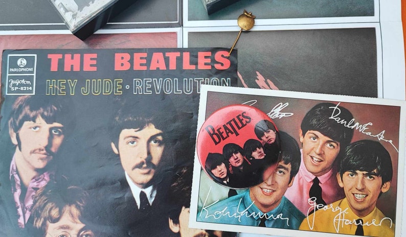 The Beatles Memorabilia Collection 1980s Poster Vintage Original ...