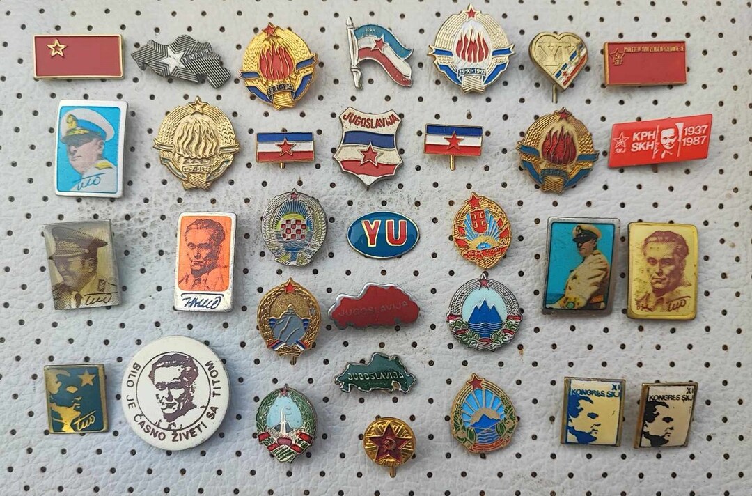 Marshal TITO Josip Broz Tito Flag Yugoslavia PINS Collection ...