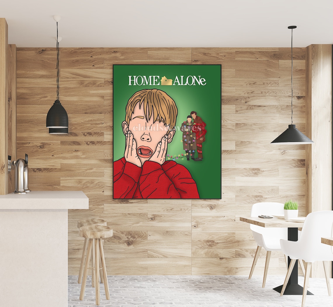 Home Alone Printable Movie Poster Download | 1990's Art Print Film ...